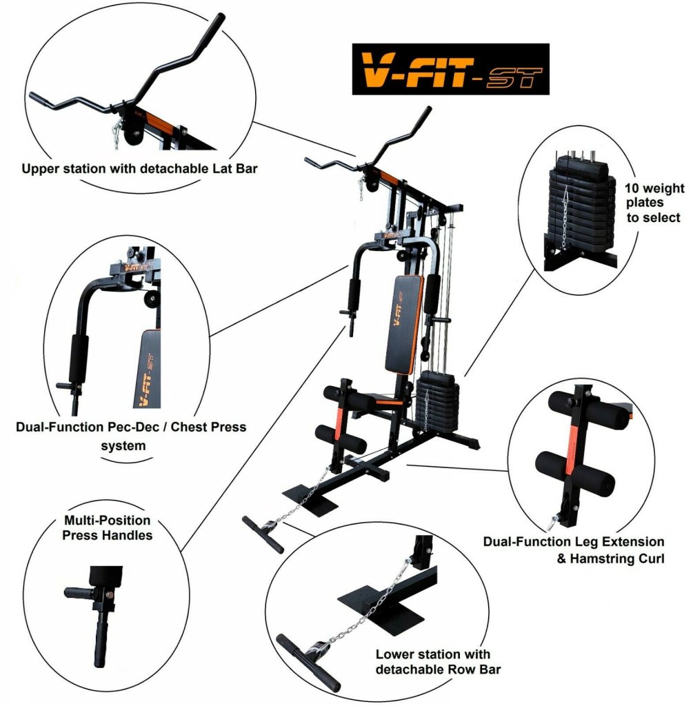 V-fit STG092 Herculean Compact Adder Home Gym equipment